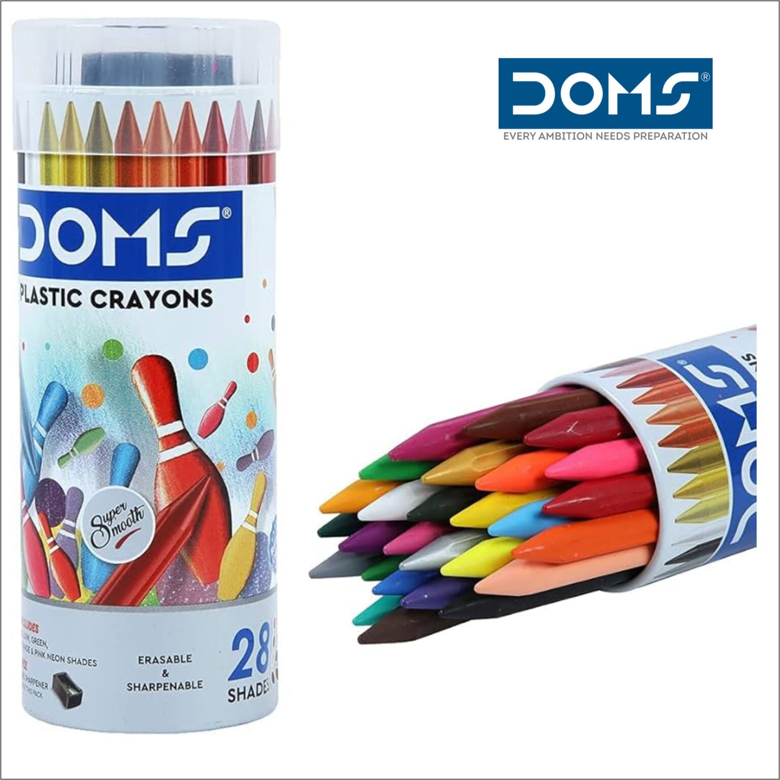 Doms Plastic Crayons – Chauhan Book Depot